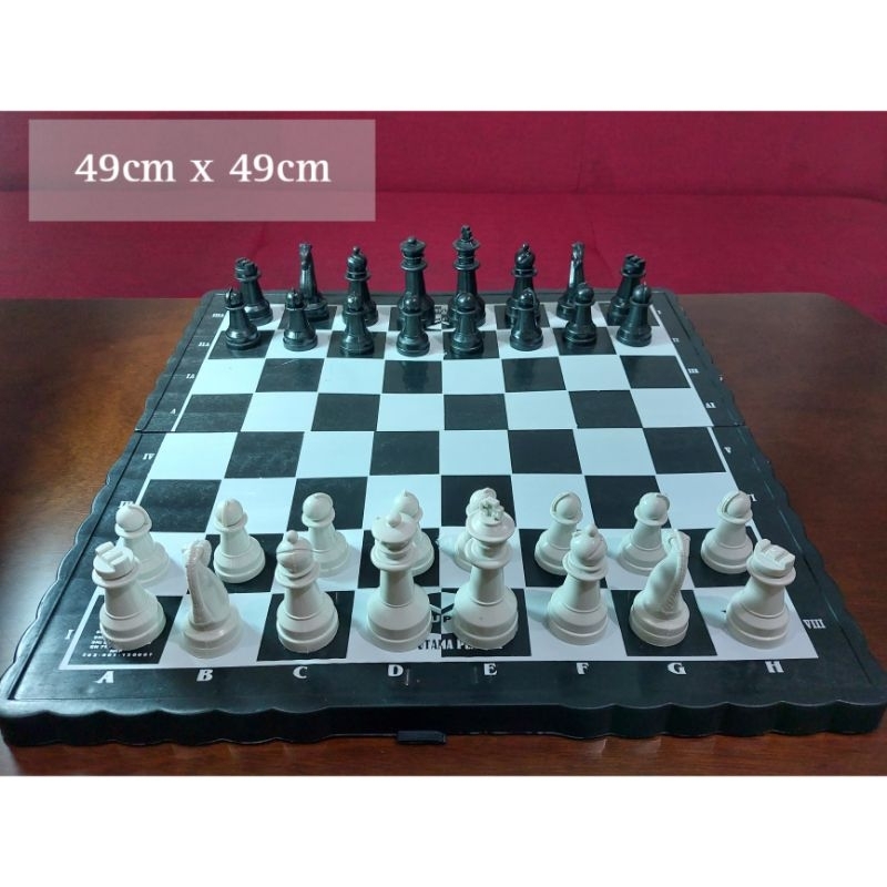Jual Papan Catur Plastik Ukuran Besar XL Chess Board Games | Shopee ...