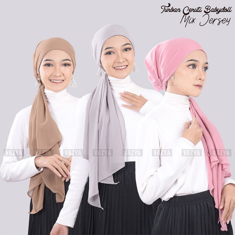 Jual Turban instan lowkey queen Babydoll/turban pesta | Shopee Indonesia