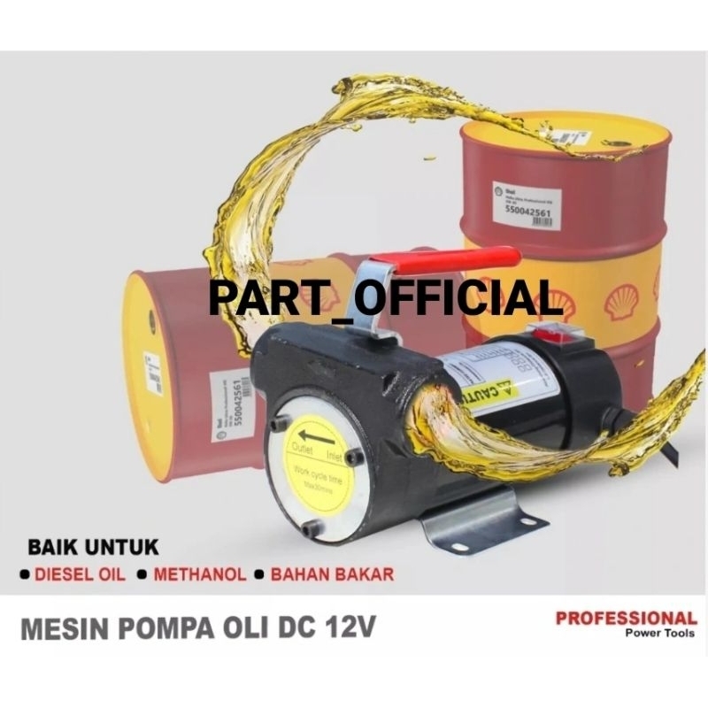 Jual Pompa minyak cairan kental DC 12 volt //pompa transfer bbm solar ...