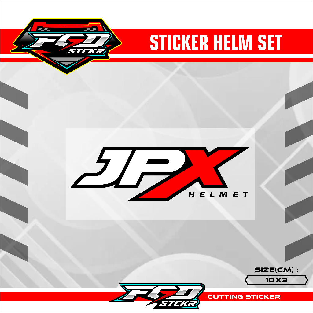 Jual Stiker Logo JPX Helmet / Sticker JPX / Stiker Helm / Stiker Logo ...