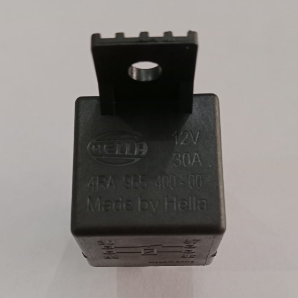 Jual KMD | Relay Hella Kaki 4 12V 30A / Riley Hitam Hella 12 Volt ...