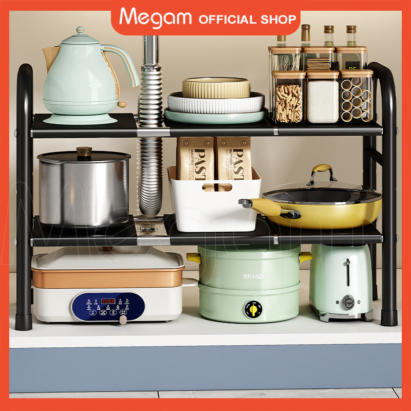 Jual Megam Rak Panci Dapur Stainlees Streel 2 Susun Rak Wastafel ...