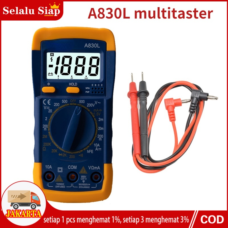 Jual Digital multitester multimeter avometer Digital A830L Visero ...