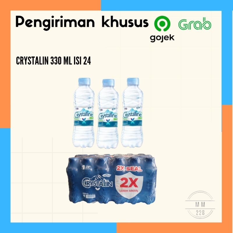 Jual Crystalin botol 330 ml air mineral mini | Shopee Indonesia