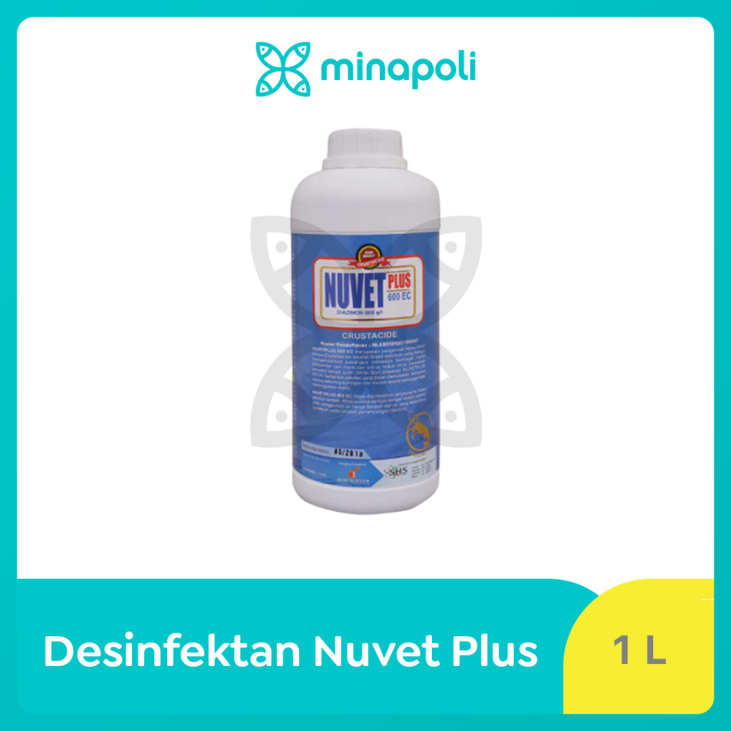 Jual Desinfektan Tambak Udang dan Ikan Nuvet Plus Kemasan 1 Liter ...