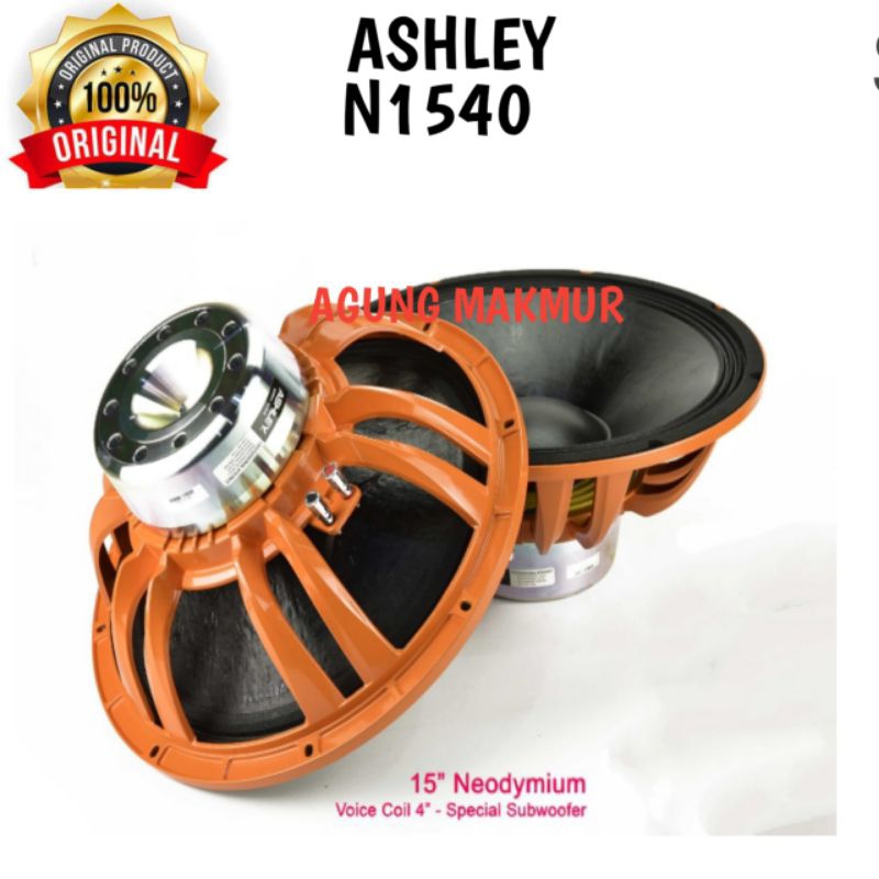 Jual Component Ashley N1540 Original 15 inch Neodnymium N1540 Subwoofer ...
