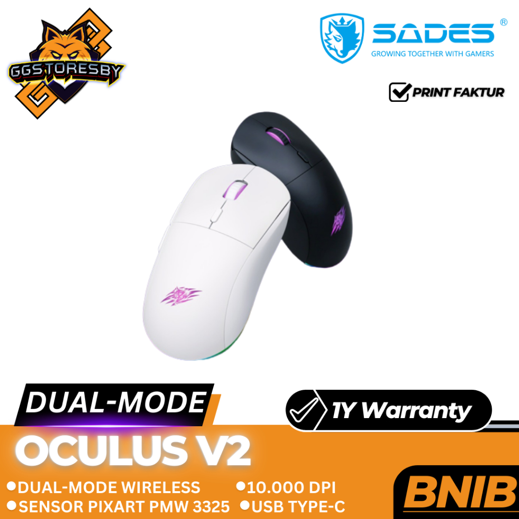 Jual SADES OCULUS V2 WIRELESS Gaming Mouse | Shopee Indonesia