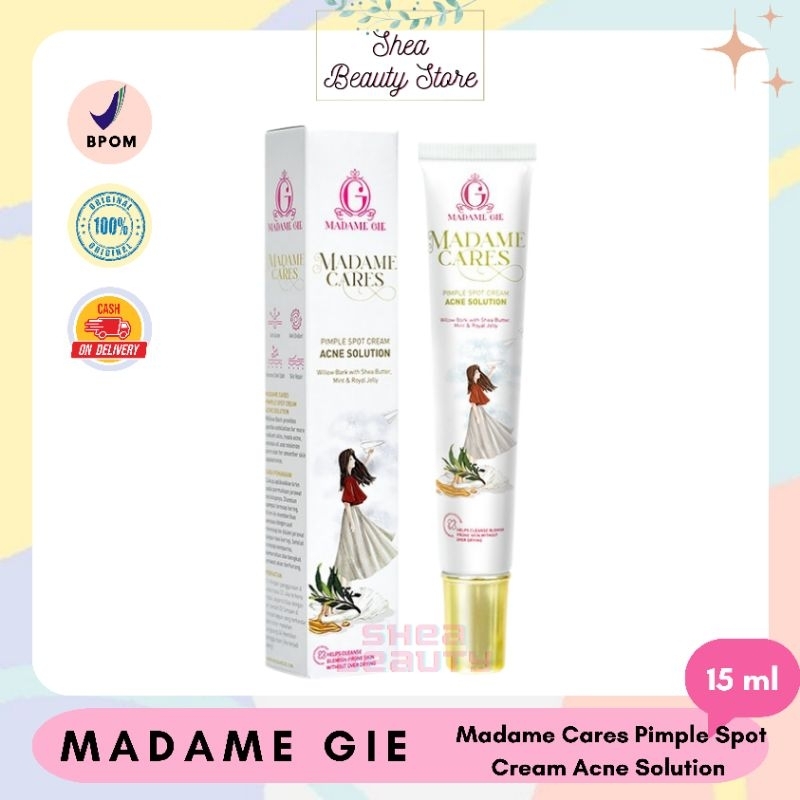 Jual Madame Gie Madame Cares Pimple Spot Cream Acne Solution | Shopee Indonesia