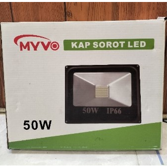 Jual Lampu LED Flood Light Lampu Banjir Kap Sorot Myvo 50 Watt MV50W ...