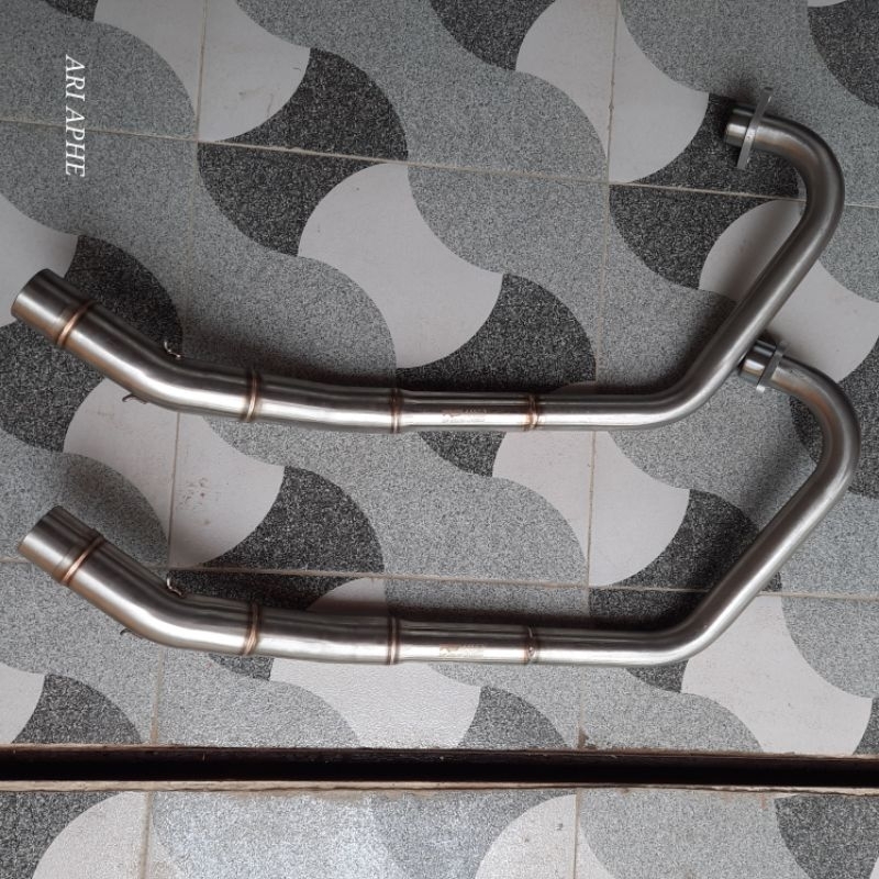 Jual header pipa leher knalpot R9 original new megapro monoshock mega ...