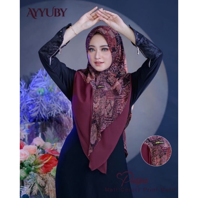 Jual Jilbab Khimar Instan Simple Puspa 200 Ori Ayyuby | Shopee Indonesia
