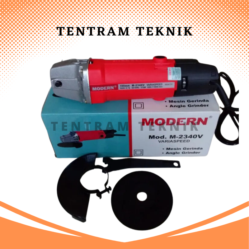 Jual Mesin Gerinda 4 Inch M-2340V Modern / Mesin Gerinda Tangan Listrik ...
