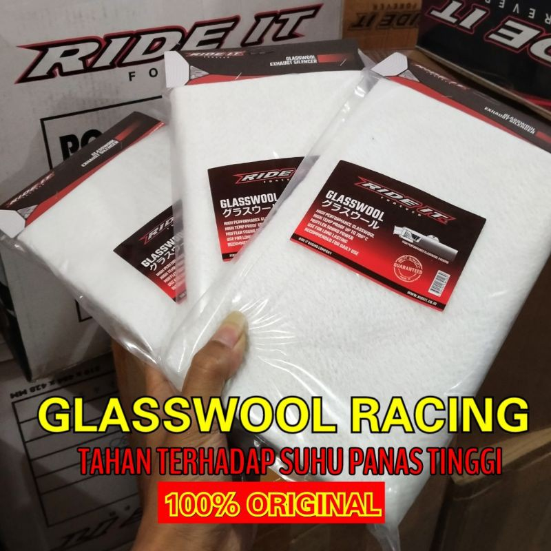 Jual GLASSWOLL KNALPOT RIDE IT ORIGINAL / GASBUL RIDE IT / GASBUL PUTIH ...