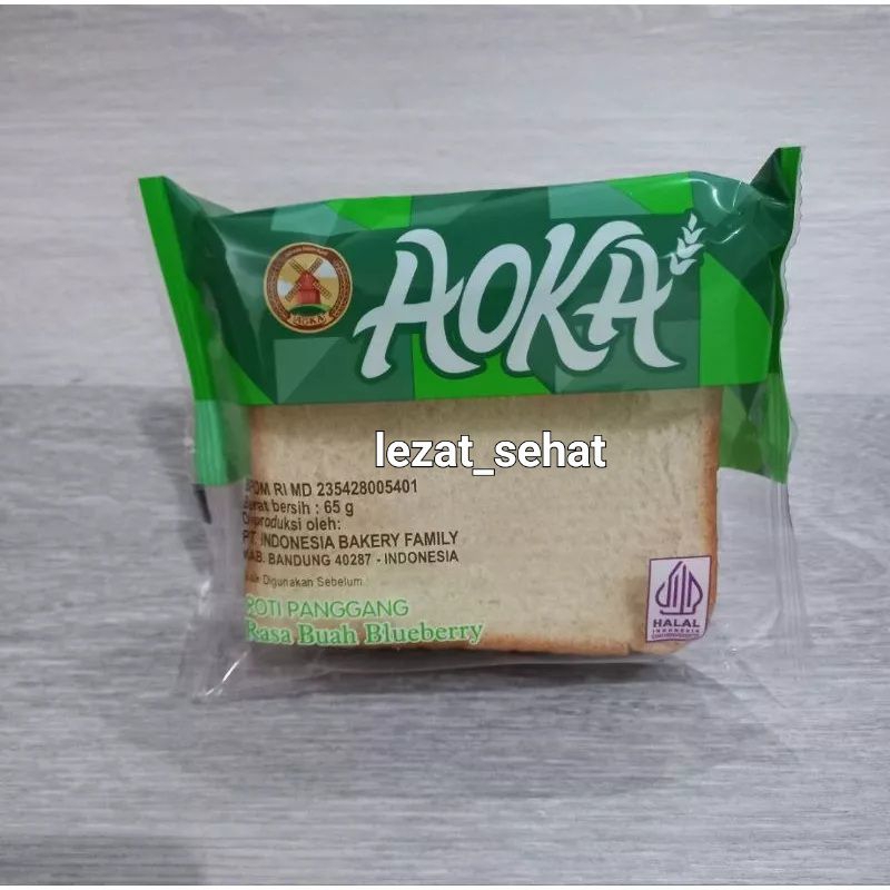 Jual Aoka Roti Panggang Lembut 1 Dus isi 60pcs tersedia satuan rasa dan ...