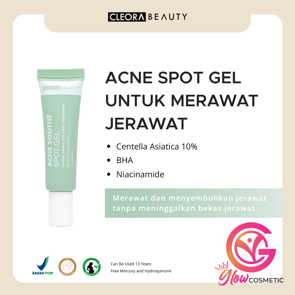 Jual CLEORA BEAUTY ACNE SOOTHE SPOT GEL 10ml | Shopee Indonesia