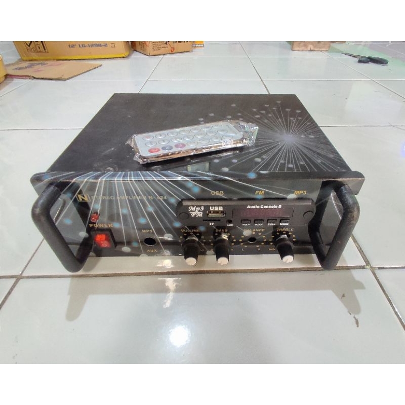 Jual POWER AMPLIFIER RAKITAN 3A Ct32 75WATT MONO Volume,Bass,Treble ...
