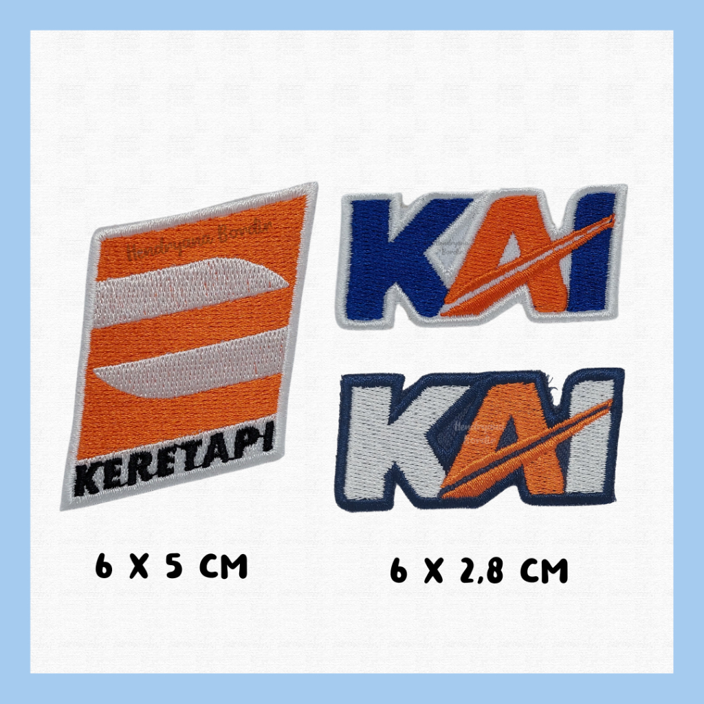 Jual Bordir Logo KAI Kereta Api Indonesia / Keretapi — Patch Badge Bet ...