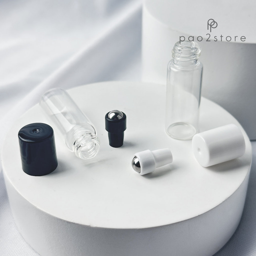 Jual Botol Roll On Kaca Clear - Bola Roller Besi / Stainless - Tutup ...