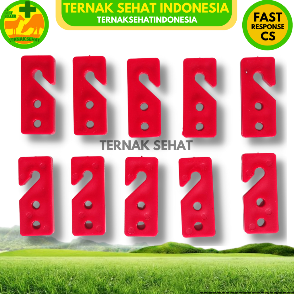 Jual PENGIKAT TALI PAKAN BESAR DAN TEBAL MERAH - Untuk tempat makan dan ...