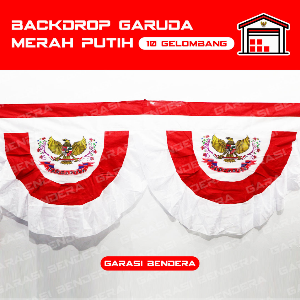 Jual BENDERA MERAH PUTIH JADUL INDONESIA BENDERA LOGO GARUDA | Shopee ...