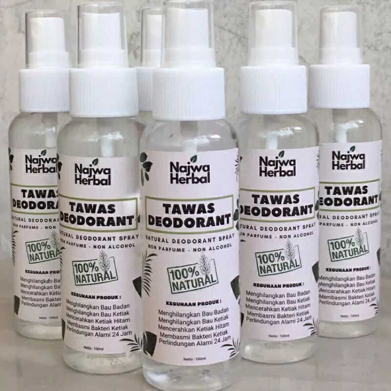 Jual NAJWA - Natural Deodorant Spray Tawas Herbal Penghilang Bau Ketiak ...