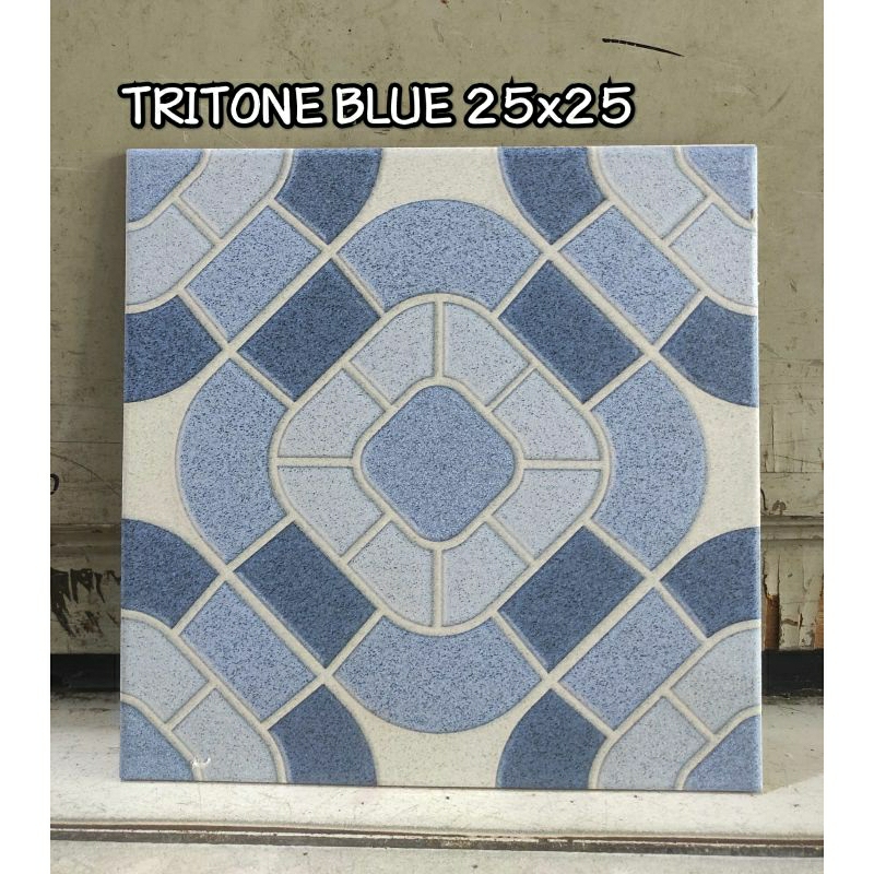 Jual Keramik mulia 25x25 Triton Blue - kasar | Shopee Indonesia
