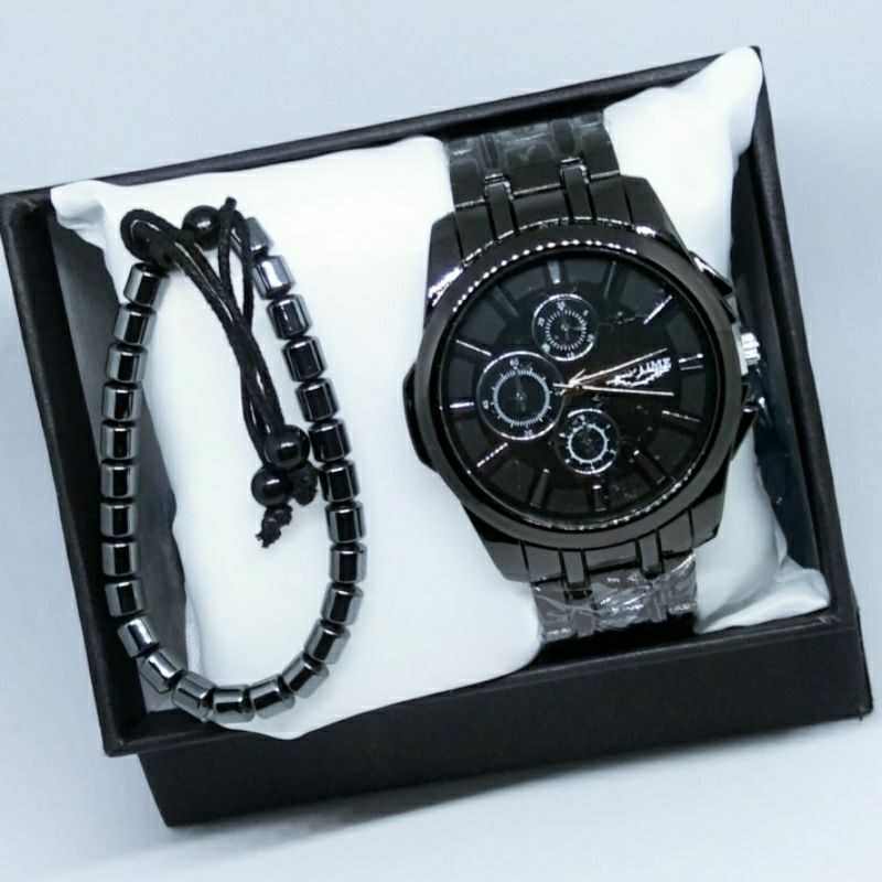 Jual TERBARU JAM TANGAN PRIA STINLES FREE GELNG BLUSTIN DAN BATRE ...