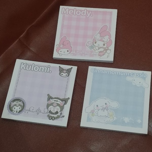 Jual memo stick / sticky note persegi gambar sanrio dan doraemon ...