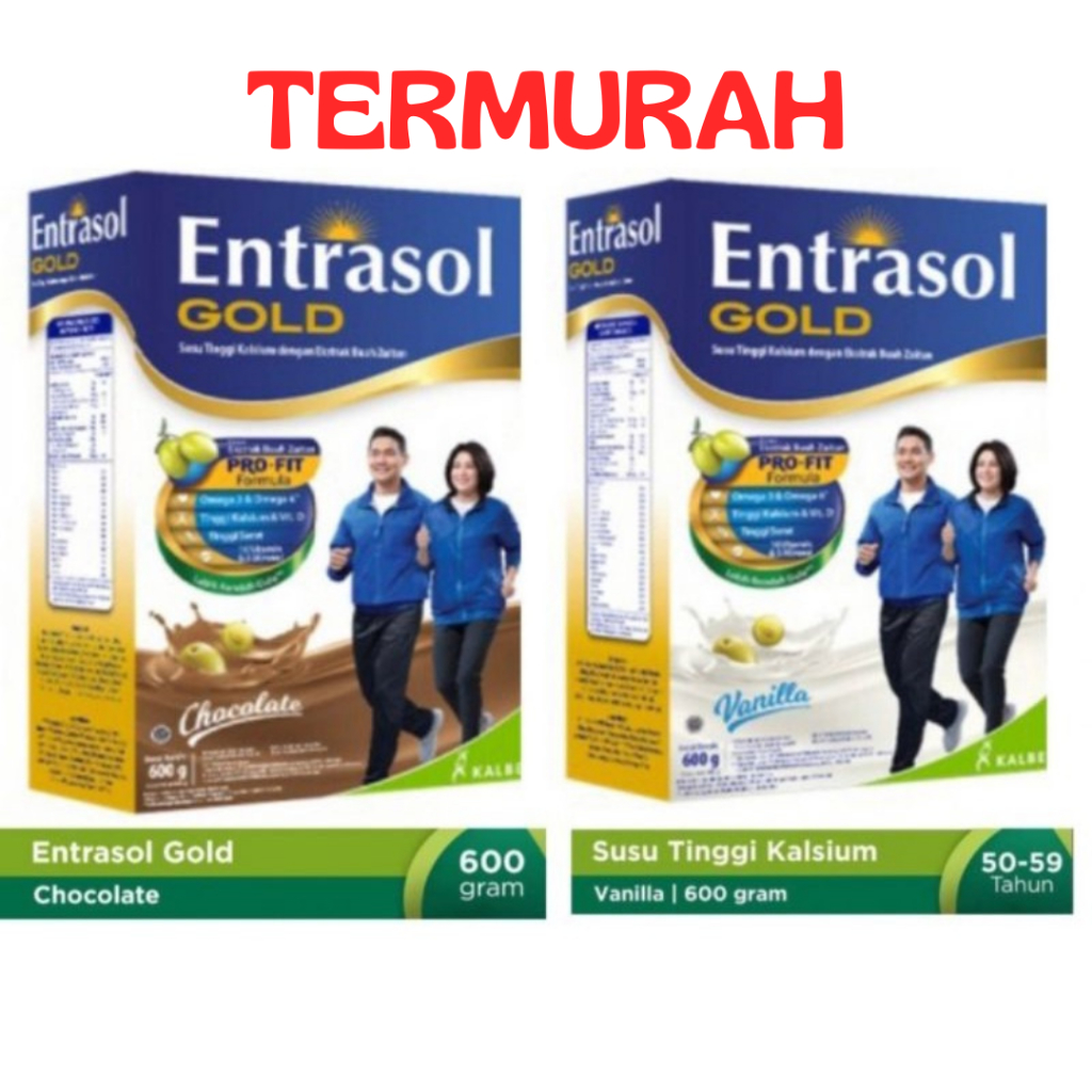 Jual Entrasol Gold vanila dan chocolate 560gr/580gr | Shopee Indonesia