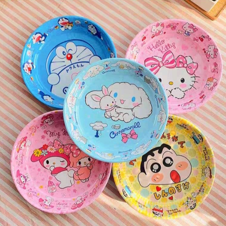 Jual Piring Import Hello Kitty / Piring Melamin Kuromi / Piring ...