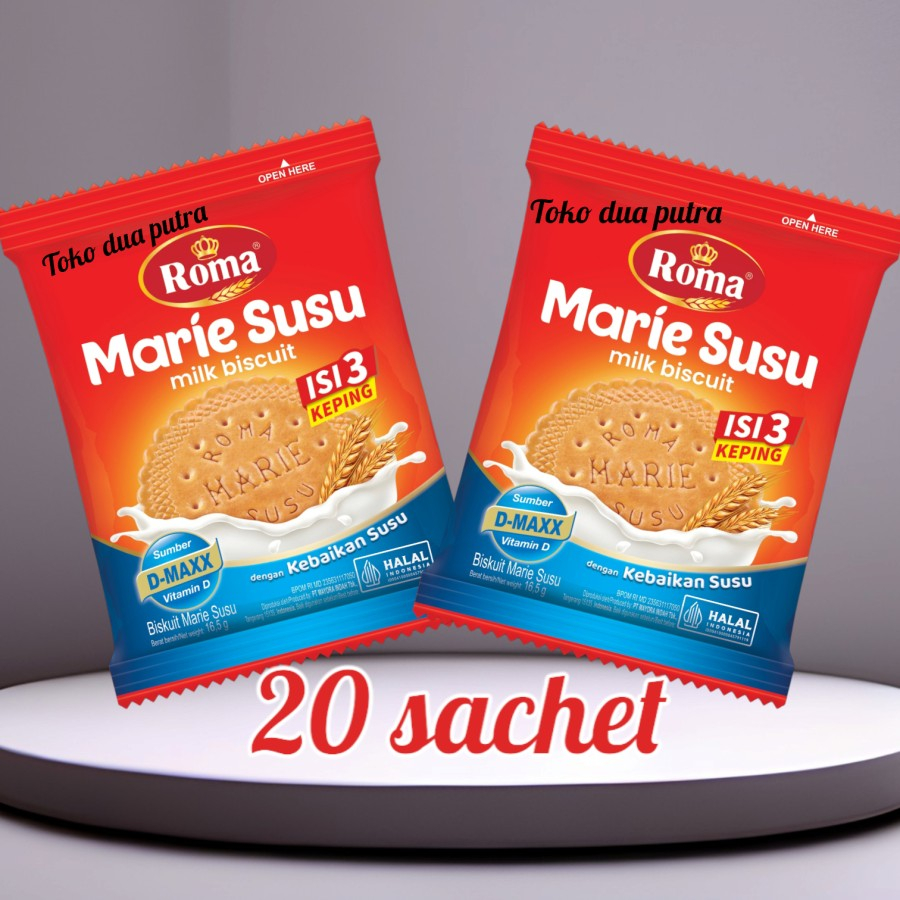 Jual Roma marie susu sachet 2 renceng ( 20 sachet ) | Shopee Indonesia