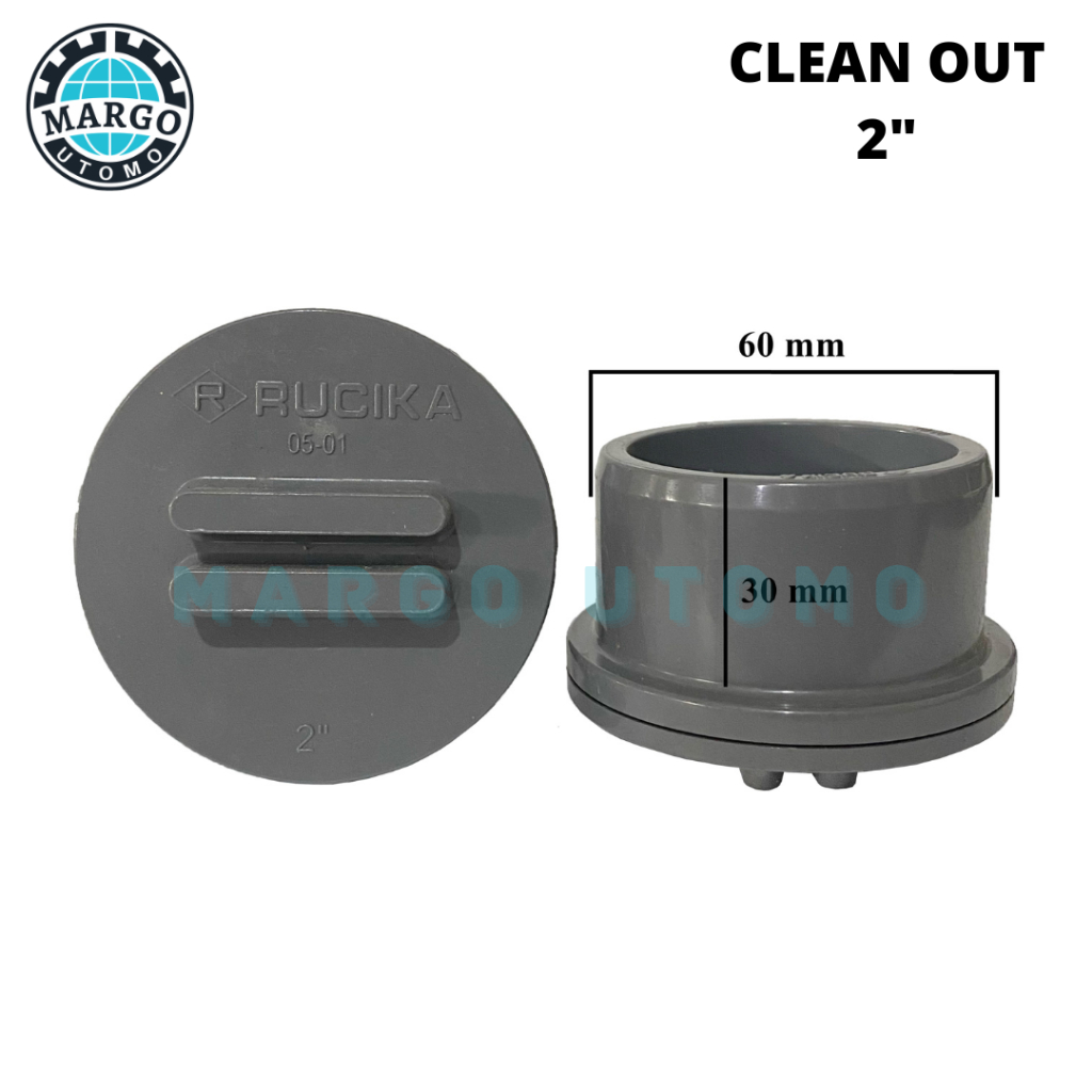 Jual Sambungan Tutup Pipa / Clean Out CO Rucika 2 inch | Shopee Indonesia