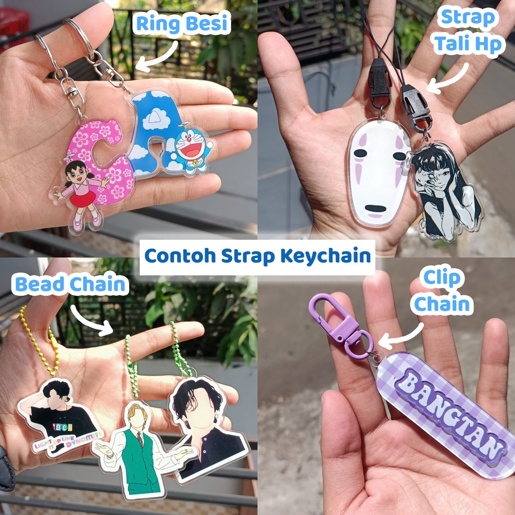Jual Custom Gantungan Kunci Keychain GANCI AKRILIK DOUBLE (Size Big ...