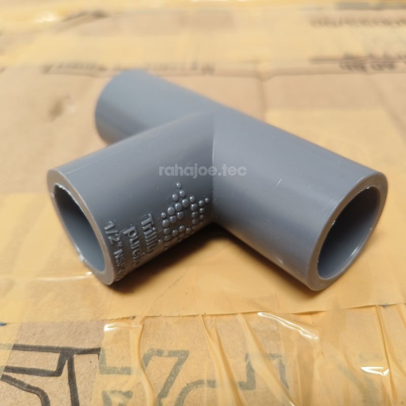 Jual Tee Pralon 1/2" - T PVC 1/2 Inch Sambungan Pipa Cabang Tiga ...