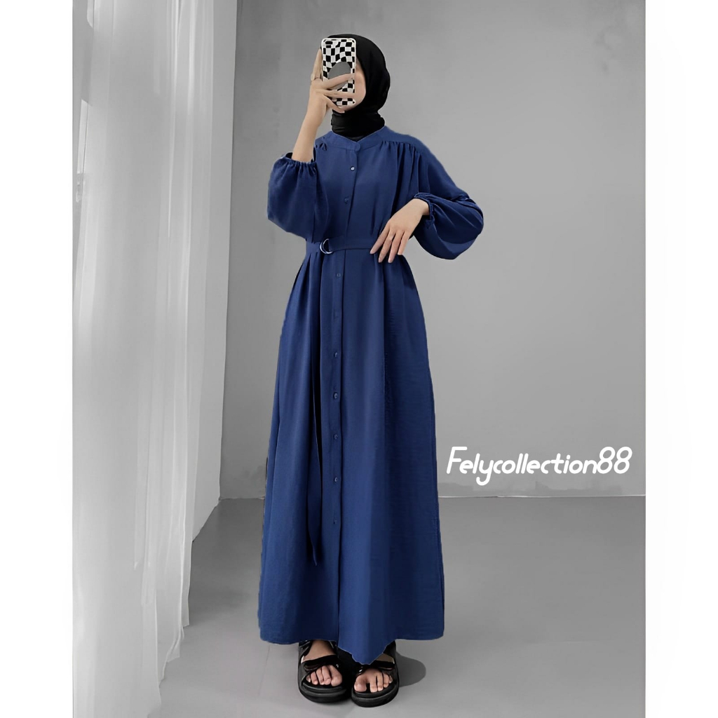 Jual LOCA DRESS FULL KANCING//GAMIS FULL KANCING KEKINIAN SR.016 ...