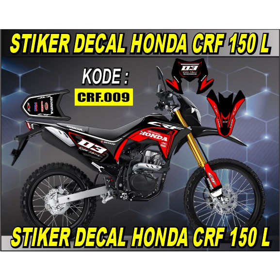 Jual Stiker decal CRF L GLOSSY FULL BODY CUSTOM | Shopee Indonesia