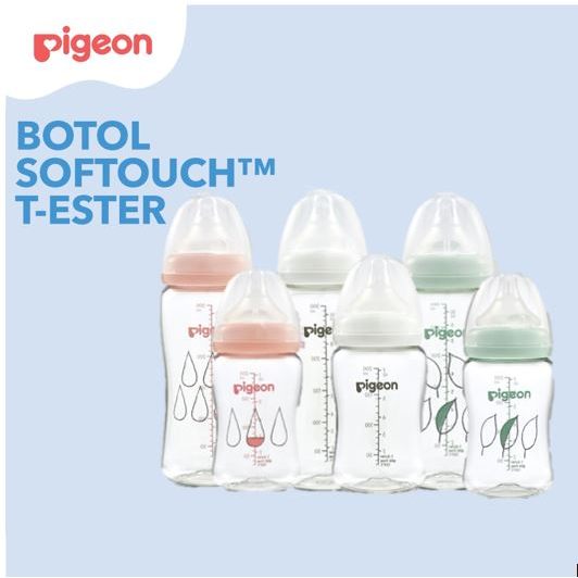 Jual PIGEON Botol T-Ester Wide Neck W/ P-Plus Nipple (Tersedia varian ukuran dan motif) | Shopee ...