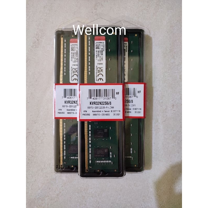 Jual RAM Longdimm Kingston ddr4 8GB PC25600 3200Mhz Original Garansi ...