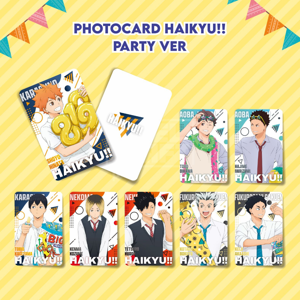 Jual Photocard Karakter Anime Haikyuu (Party Ver) | Shopee Indonesia