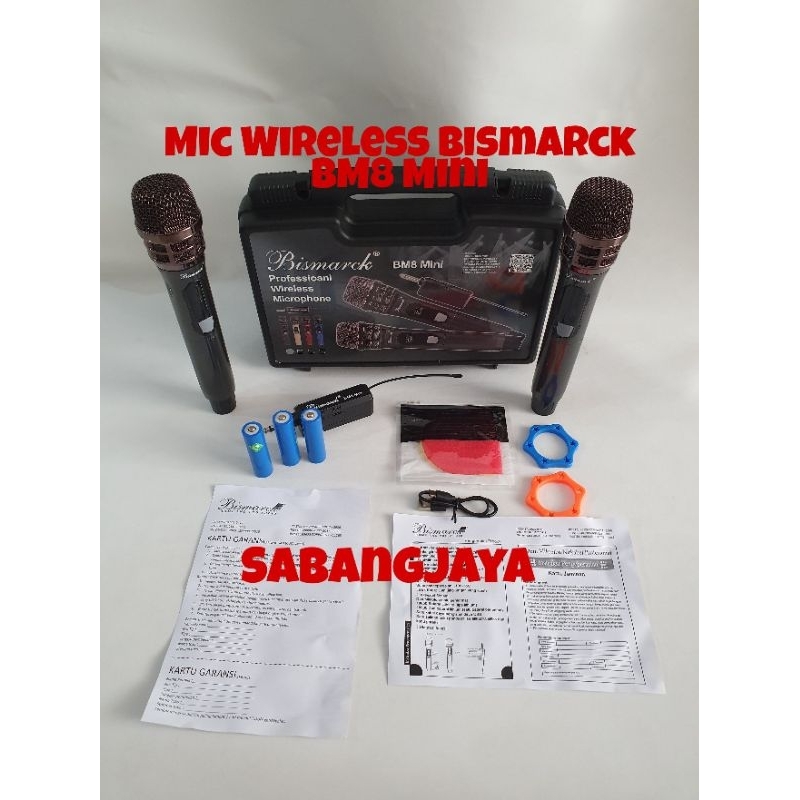 Jual Mic Wireless Bismarck BM8 Mini Microphone Wireless Bismarck BM8 ...
