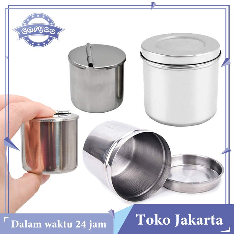 Jual Dental Tempat Wadah Stainless Steel Wadah Tampon Cotton Pellet ...
