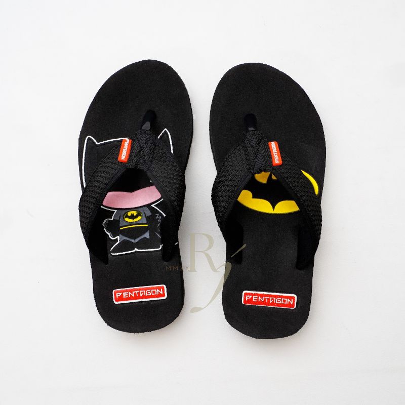 Jual PENTAGON [BATMAN] Sandal Superhero/ Sandal Japit Anak Cowok Kartun ...