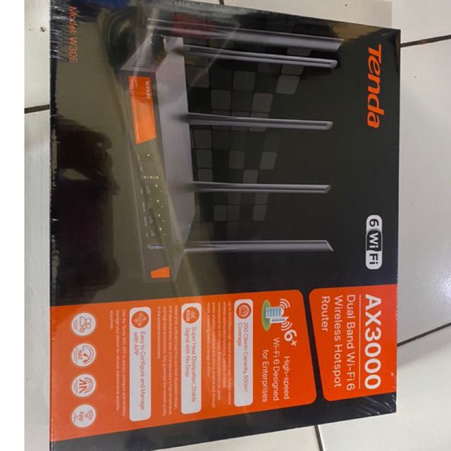 Jual Tenda W30E AX3000 Dual Band WiFi 6 Gigabit Load Balance Router ...