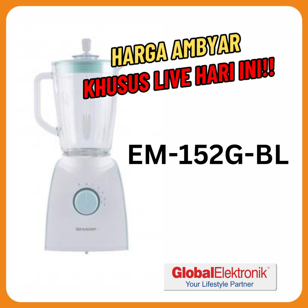 Jual SHARP BLENDER 1.5L EM-152G-BL | Shopee Indonesia