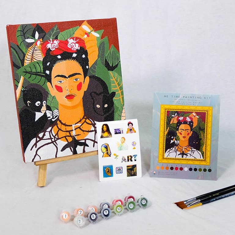 Jual 25x30 CM ARTIST GRADE PAINT BY NUMBER - FRIDA KAHLO - HIGH QUALITY ...