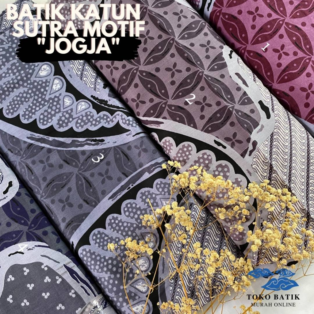 Jual Kain Batik Katun 40's Premium Foil SUPER LEMBUT Kode #1 [Motif JOGJAKARTA] l TERMURAH ...