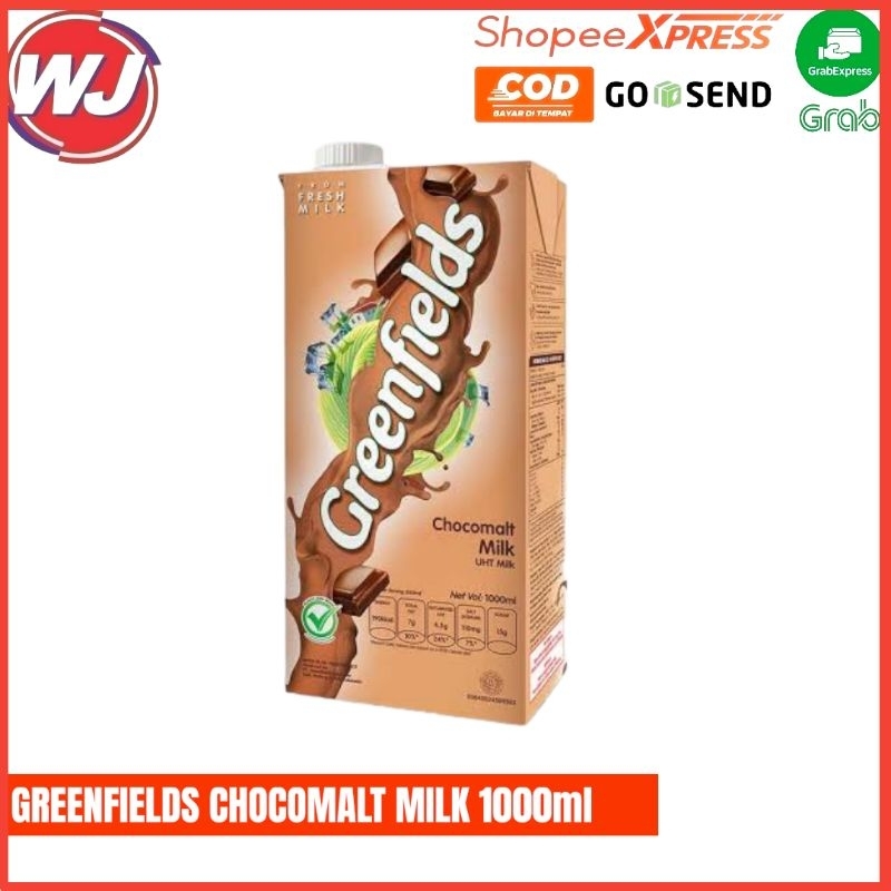 Jual GREENFIELDS CHOCOMALT MILK 1000ml | Shopee Indonesia