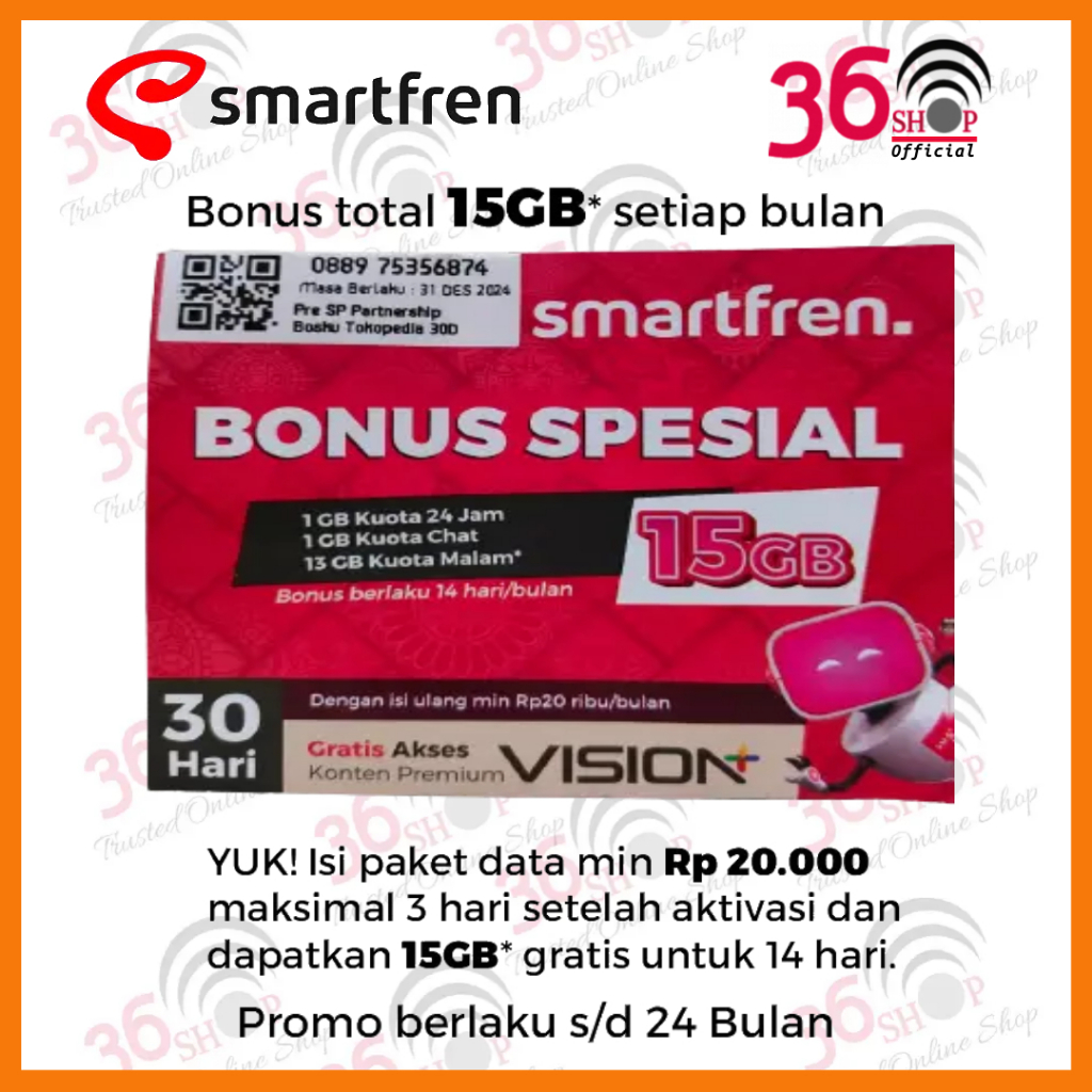 Jual Perdana Smartfren Bosku 360GB | Shopee Indonesia