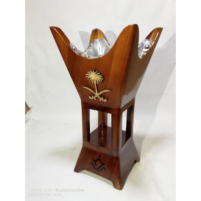 Jual mabkarah tempat bukhur kayu jati solid minimalis terbaru | Shopee ...