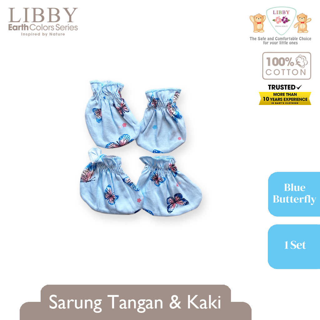 Jual LIBBY Earth Sarung Tangan & Kaki Motif Rocco Girl (1Pcs) | Shopee Indonesia
